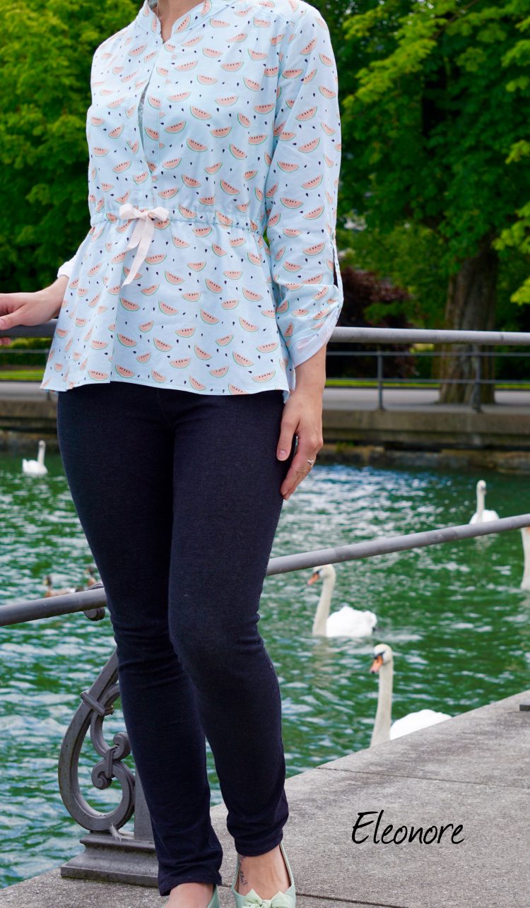 Marigold Peplum - Melon Tropic